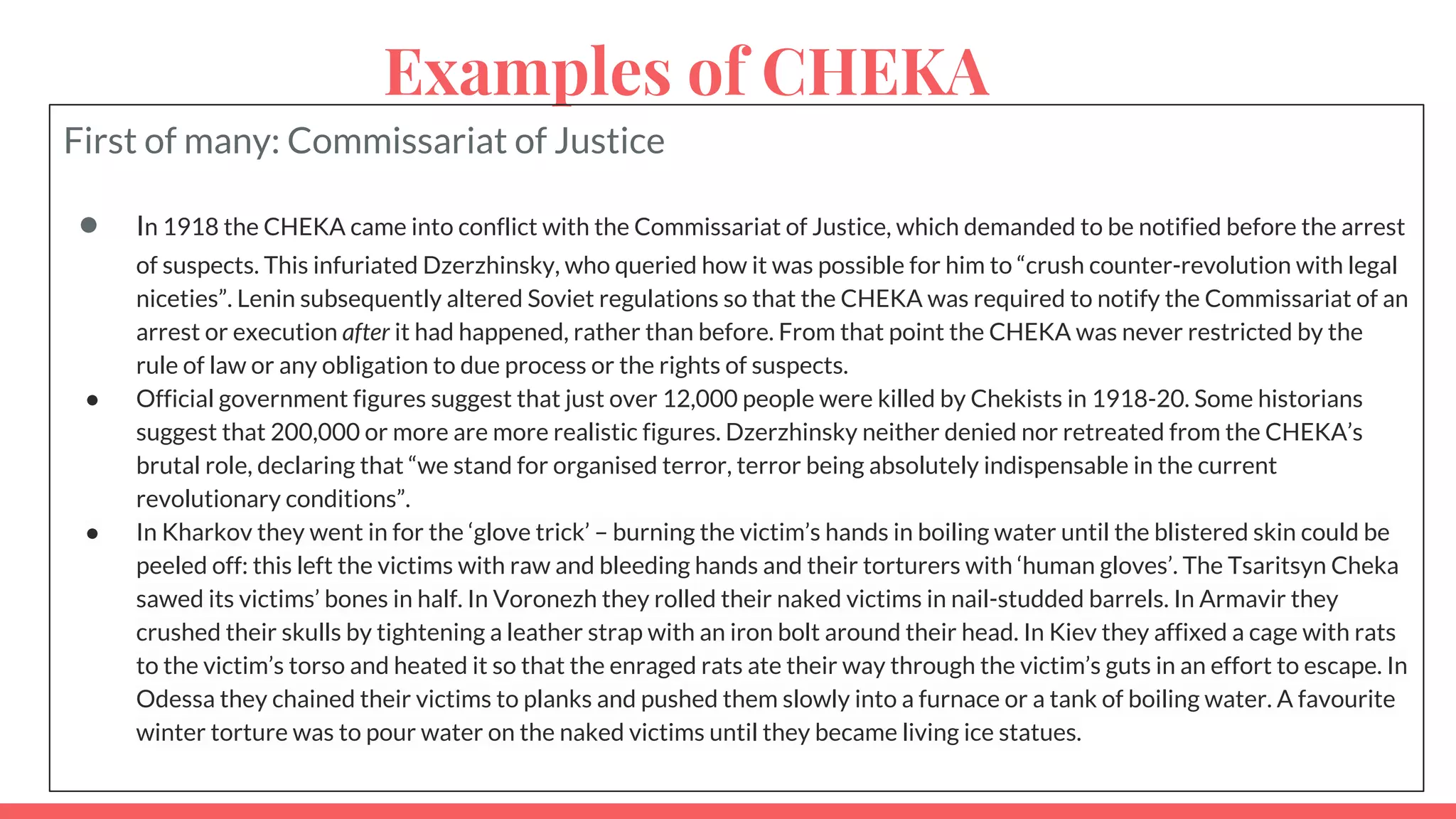 Increasing use of force by Lenin and the Bolsheviks | PDF