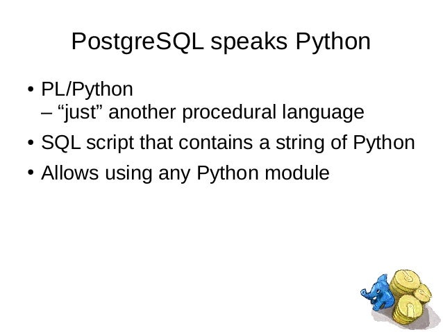 Postgresql And Python Lightning Talk Europython2014