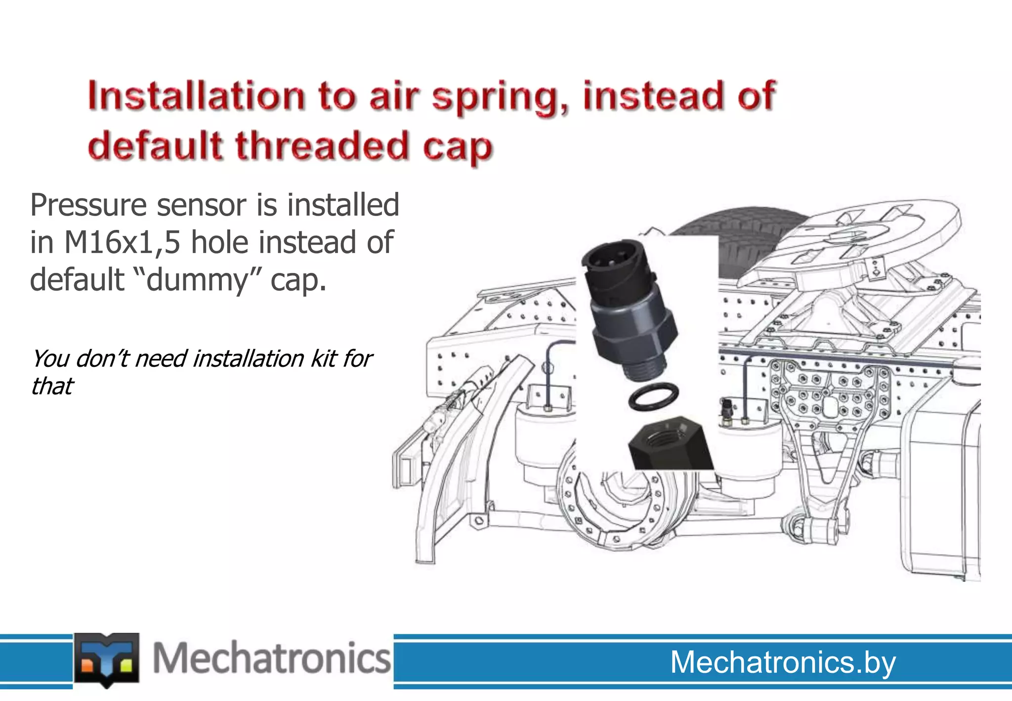 Axle load sensors from JSC Mechatronics. Installation | PPTX