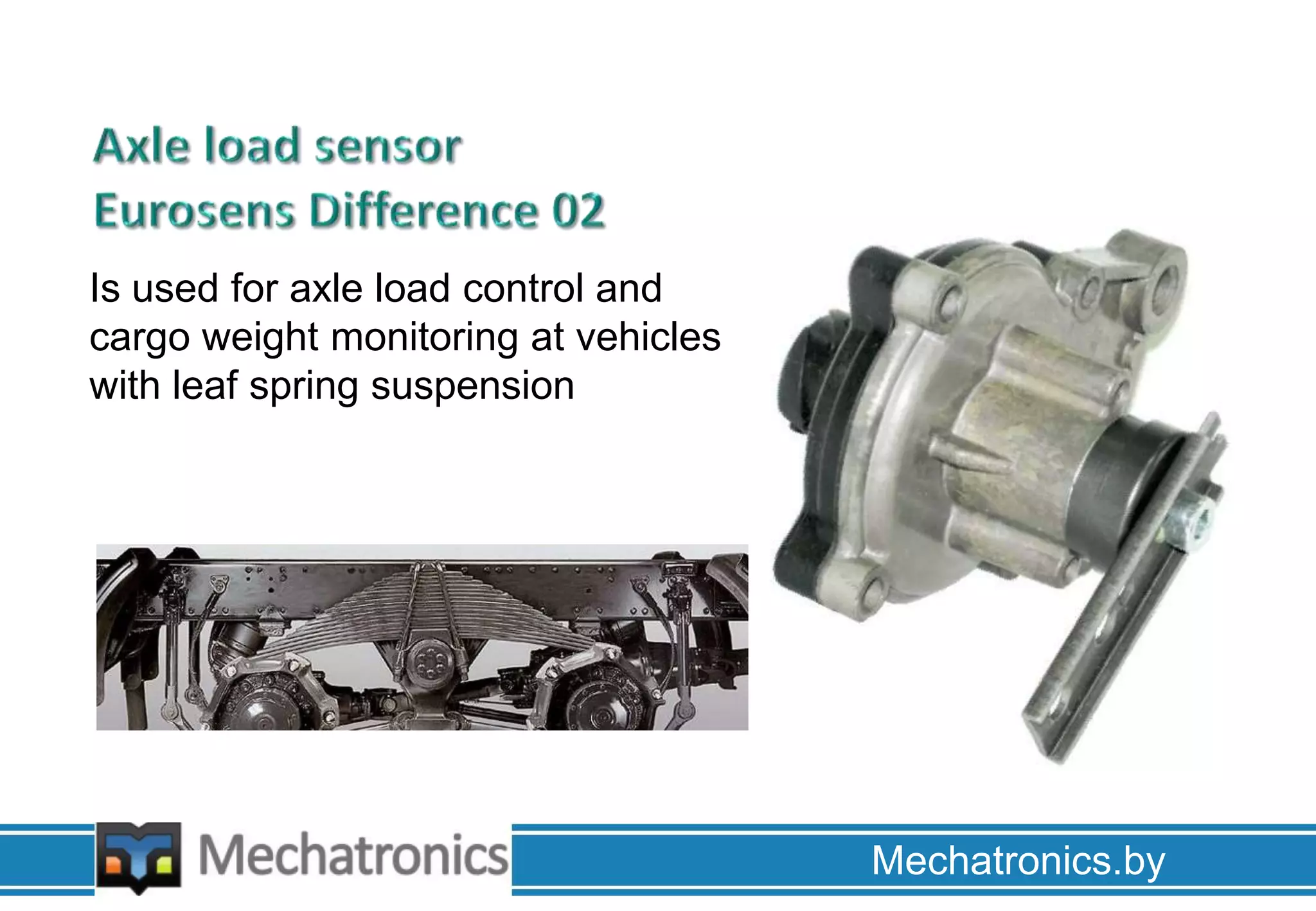 Axle load sensors from JSC Mechatronics. Installation | PPTX