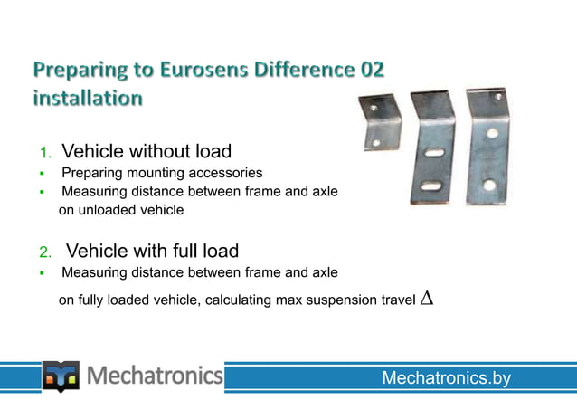 Axle load sensors from JSC Mechatronics. Installation | PPTX
