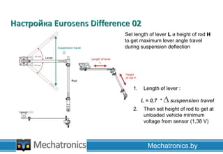 Axle load sensors from JSC Mechatronics. Installation | PPTX