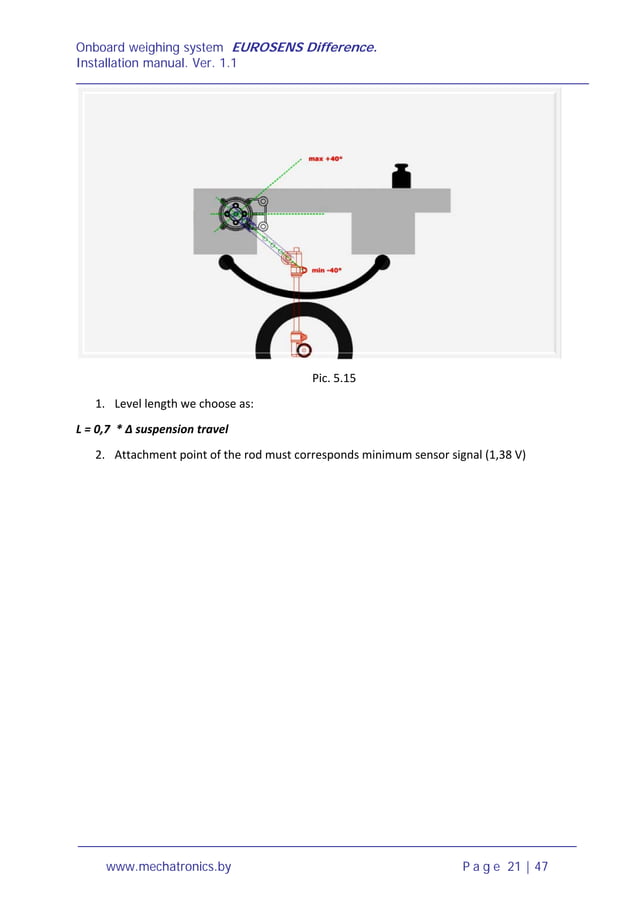 Onboard weighing system installation manual - Eurosens Difference | PDF ...