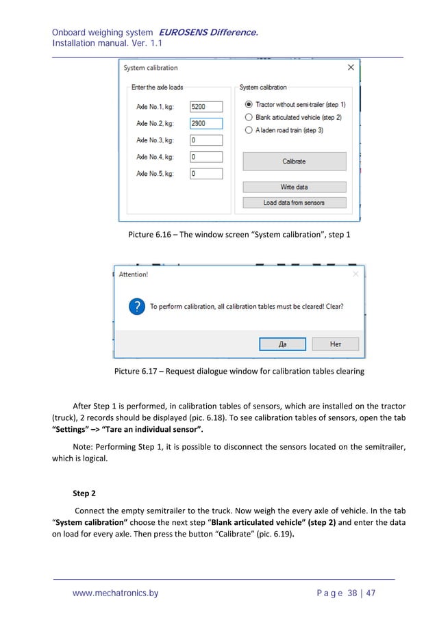 Onboard weighing system installation manual - Eurosens Difference | PDF ...