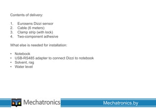 Liquid level sensor Eurosens Dizzi | PDF