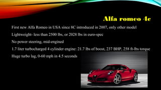 Euro Spec Cars/Euro vs. American Cars | PPT