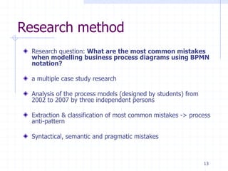 Analysis of Most Common Process Modelling Mistakes in BPMN Process ...
