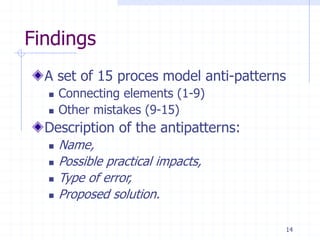 Analysis of Most Common Process Modelling Mistakes in BPMN Process ...