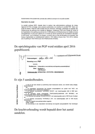 Eurostadion: eindelijk duidelijkheid over PGP | PDF