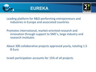 EUREKA and Eurostars | PPT
