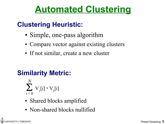 thread-clustering | PDF | Databases | Computer Software and Applications