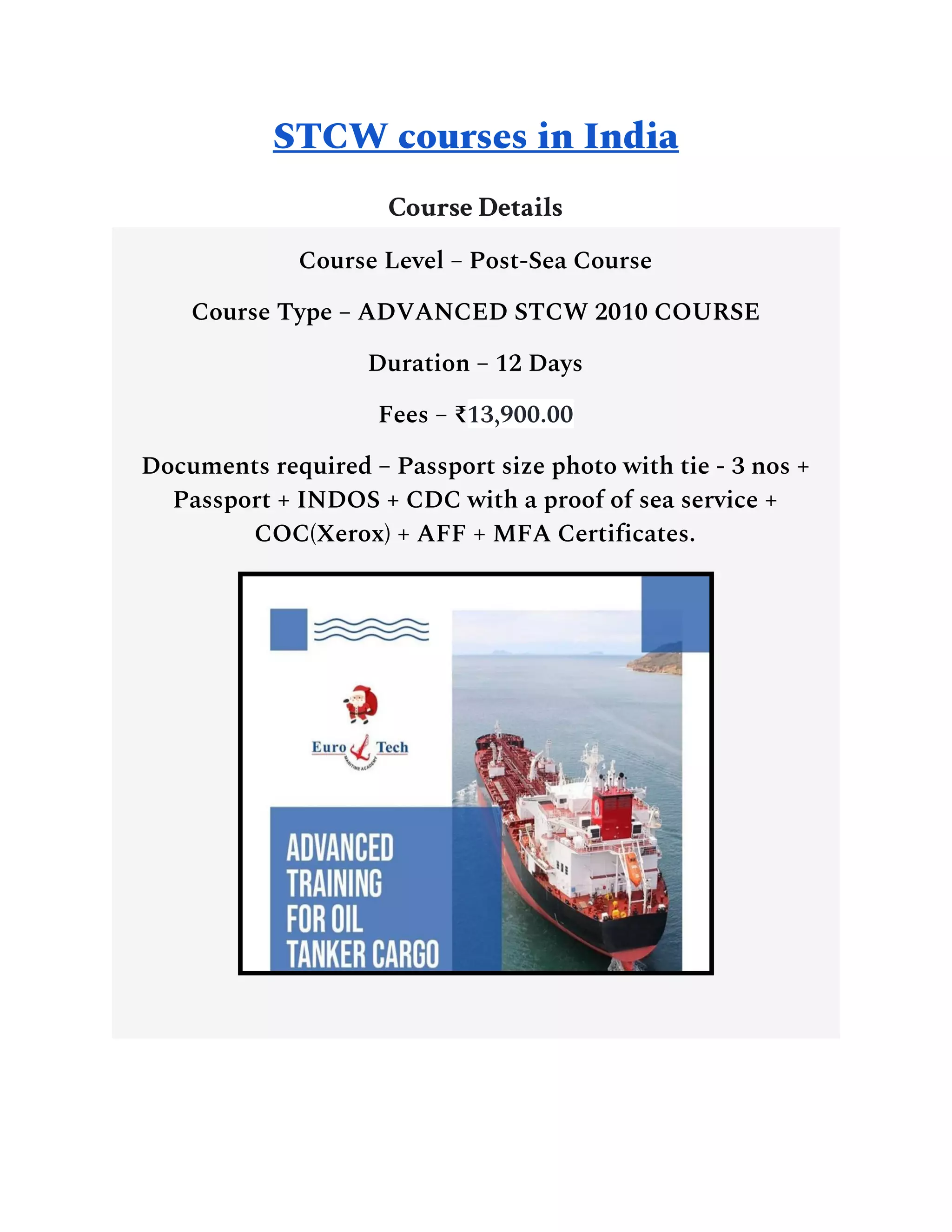 Euro Tech Maritime Academy | PDF