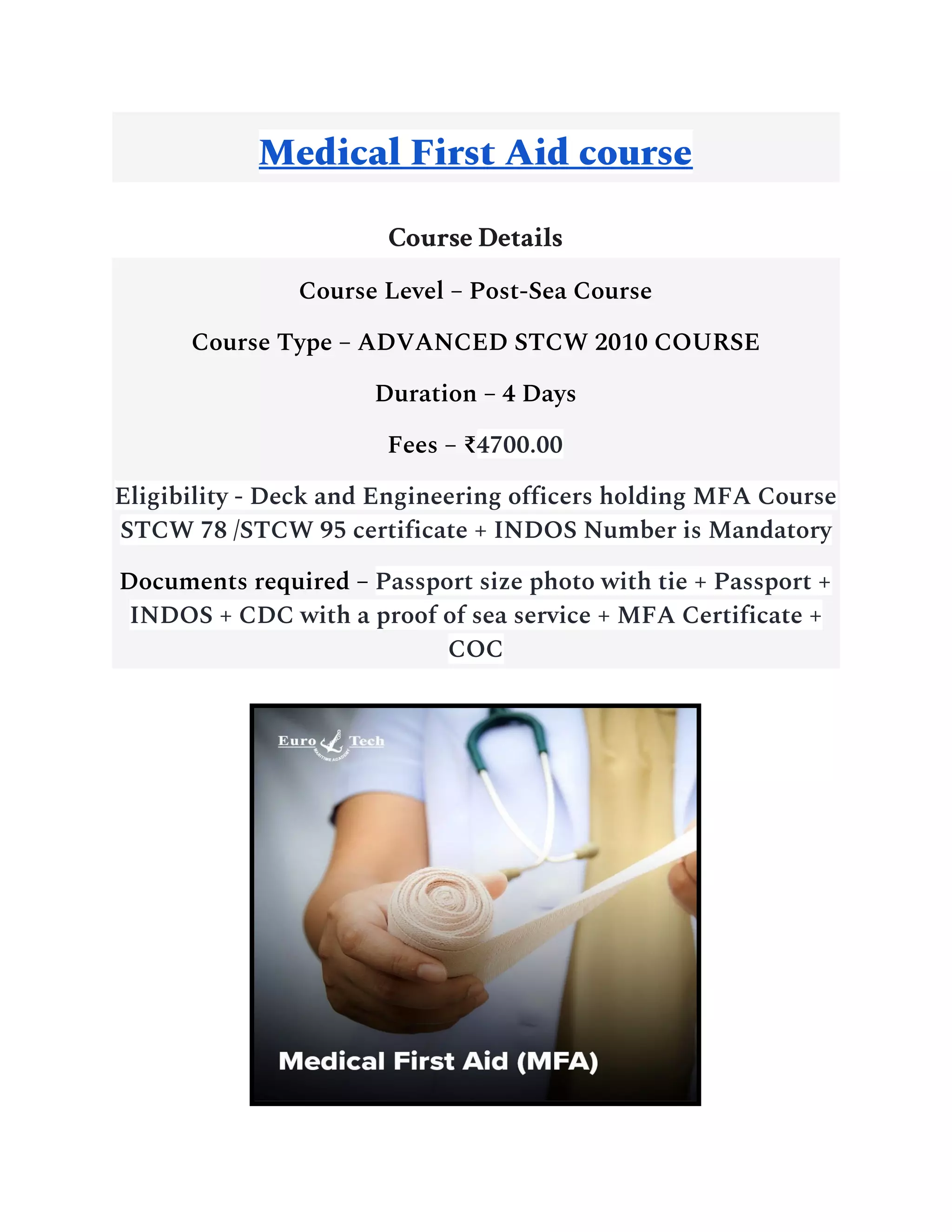 Euro Tech Maritime Academy | PDF