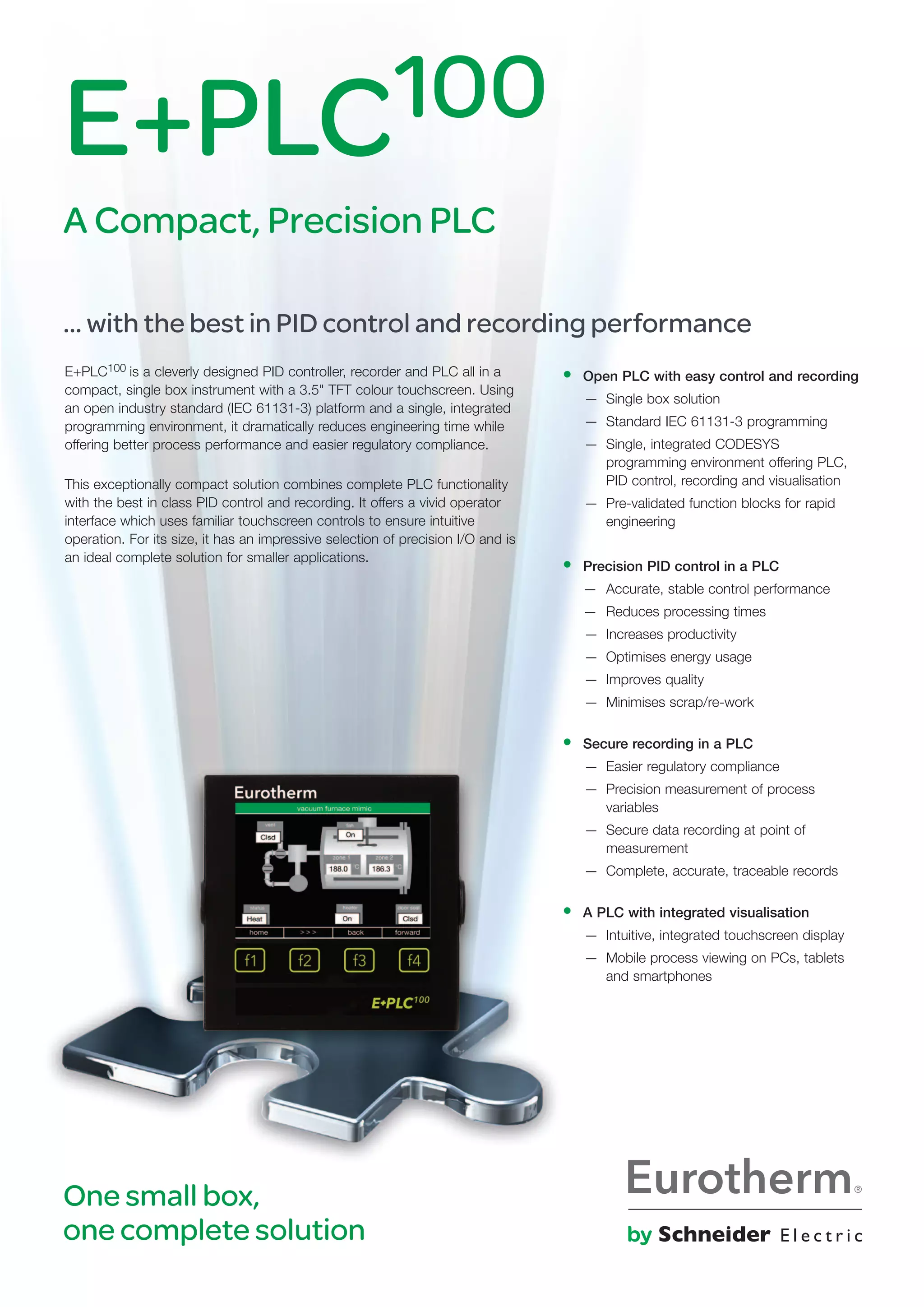 Compact Precision PLC With PID, Recording, and More | PDF