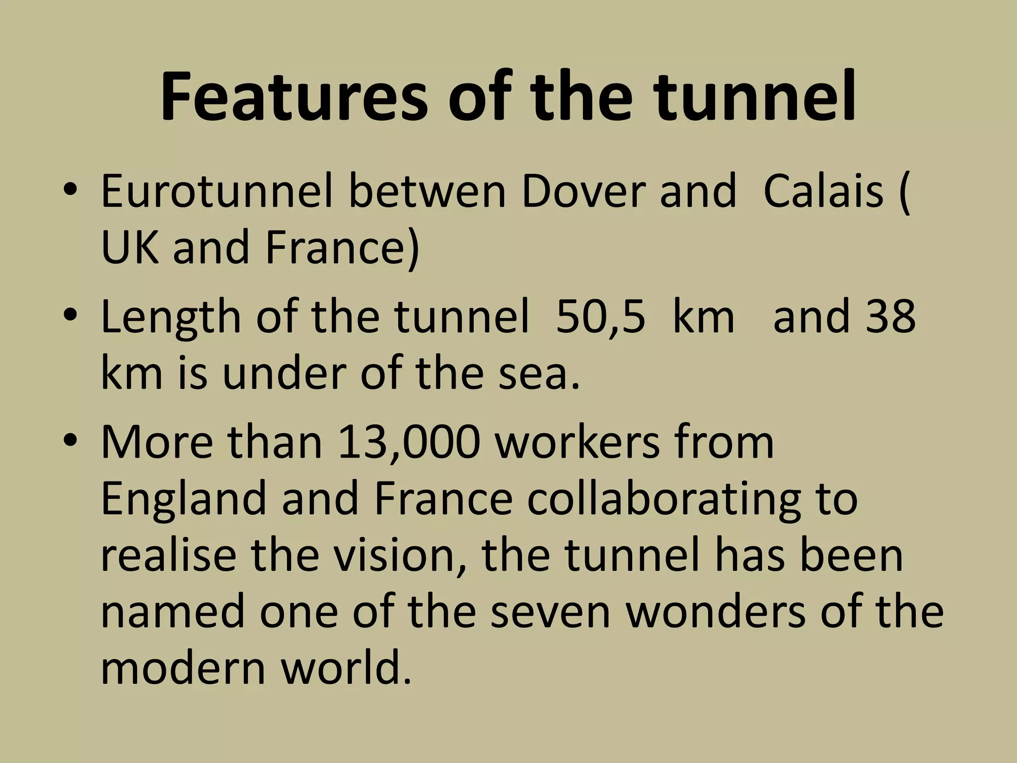 Euro tunnel | PPTX