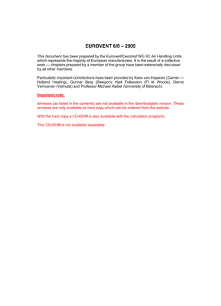 Eurovent 6-8 | PDF