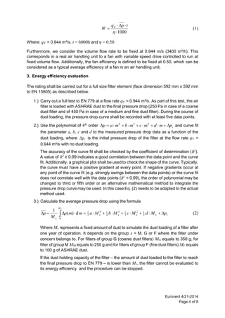Eurovent 4.21 calculation method for the energy use 14186506522 | PDF