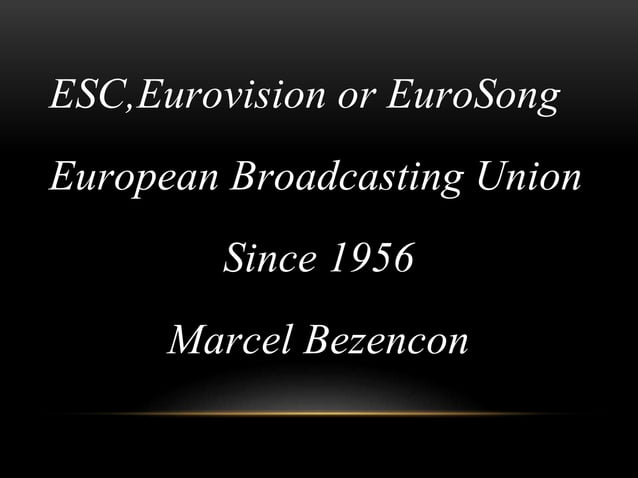 Eurovision song contest | PPTX