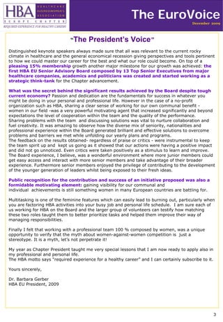 EuroVoice December 2009 | PDF | Business Expos & Conferences | Events