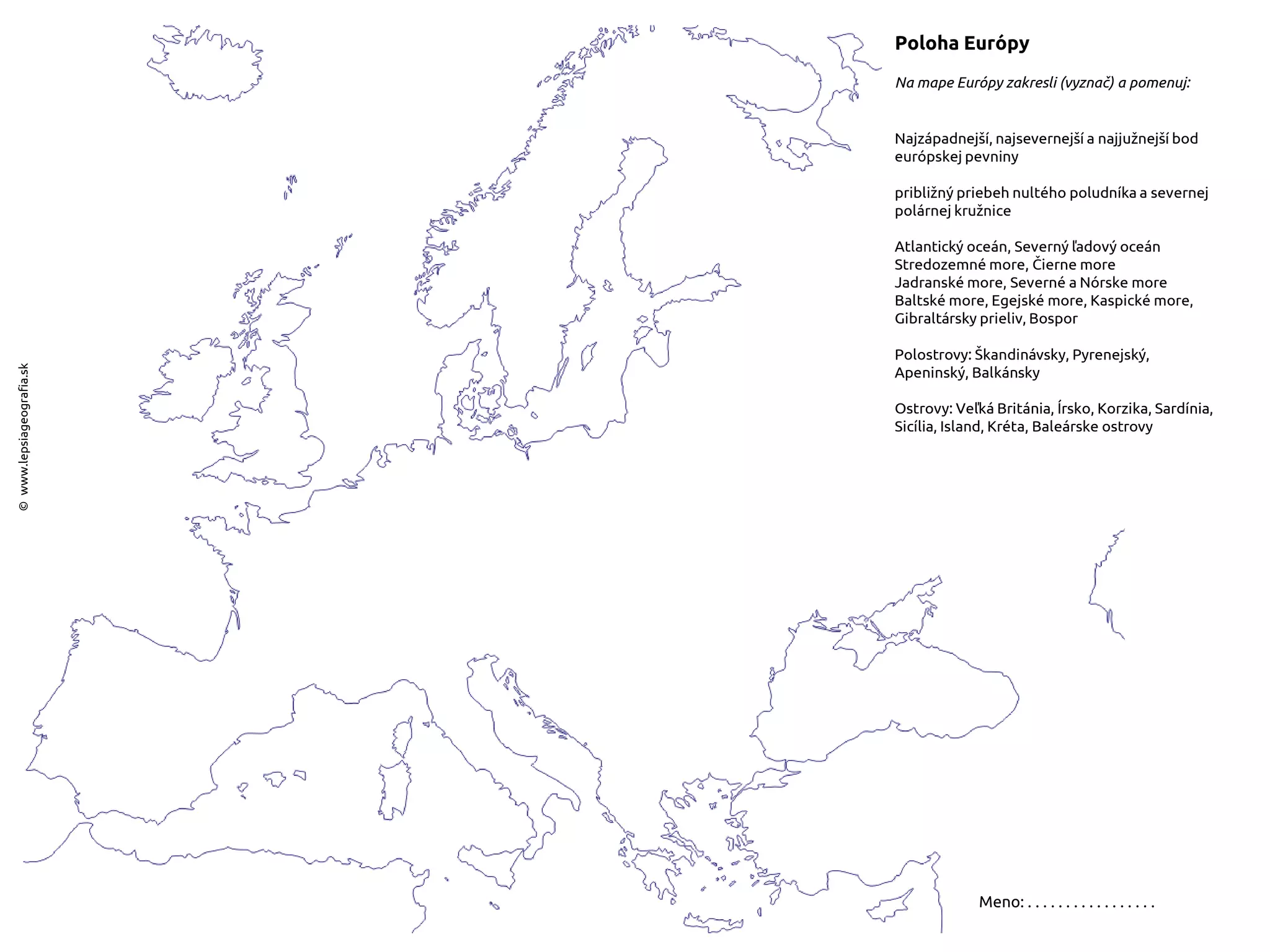 Poloha Európy | PDF