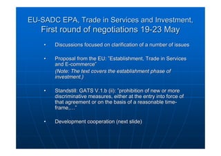 EU-SADC Economic Partnership Agreement | PDF