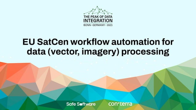 EU SatCen Workflow Automation for Data | PDF
