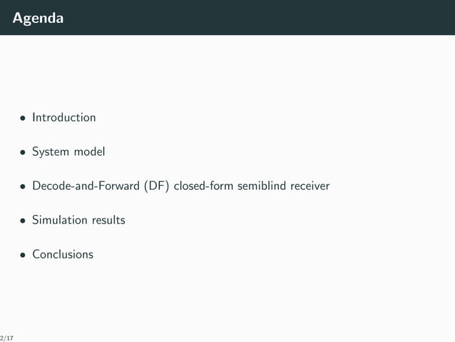 Two Way Mimo Decode And Forward Relaying Systems With Tensor Space Time Coding Ppt Free Download