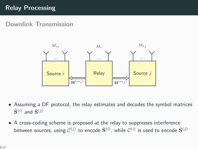 Two-Way MIMO Decode-and-Forward Relaying Systems with Tensor Space-Time Coding | PPT