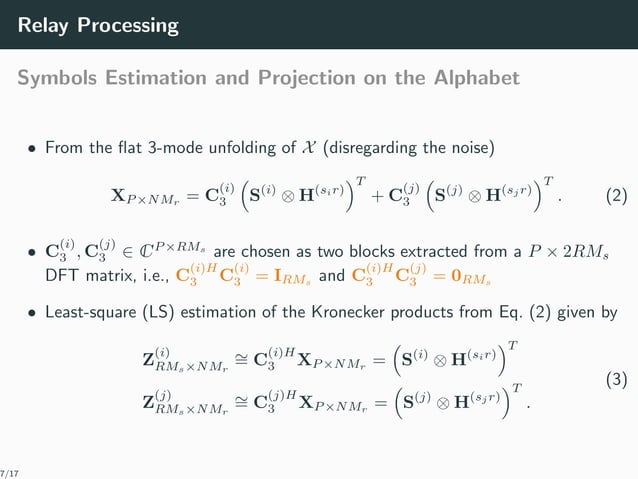 Two Way Mimo Decode And Forward Relaying Systems With Tensor Space Time Coding Ppt