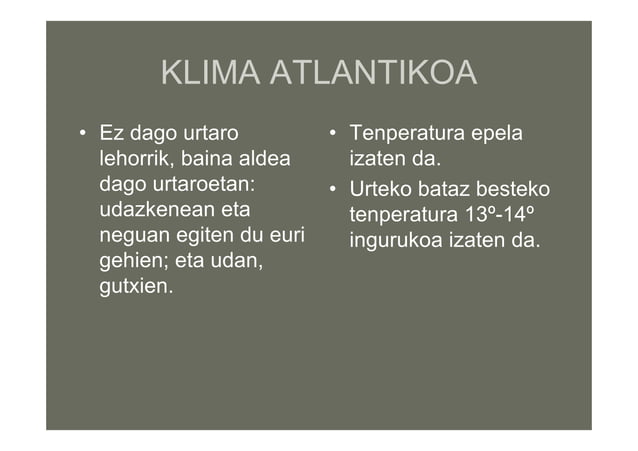 Euskadiko klima | PDF