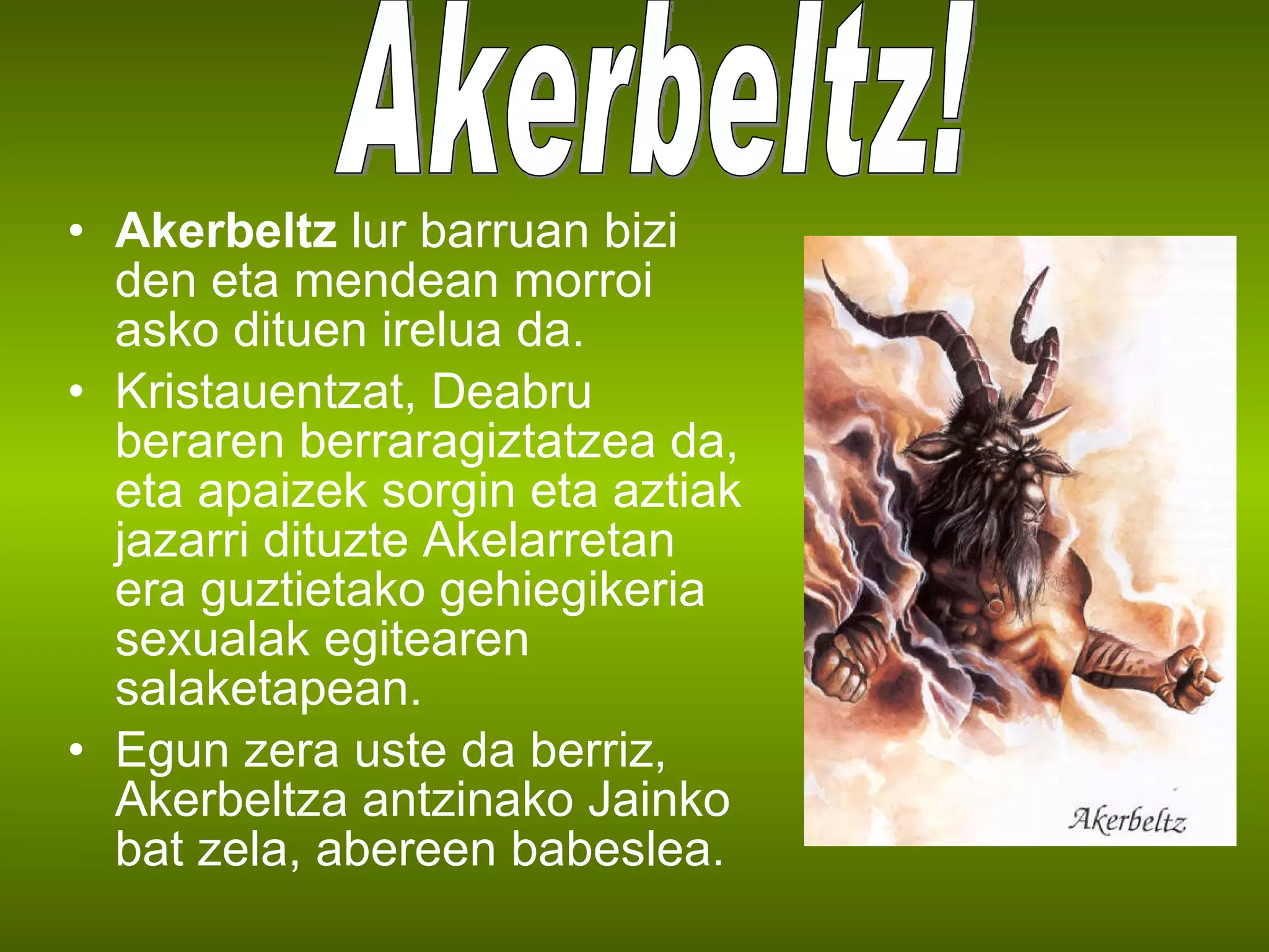 Euskal mitologia | PPT