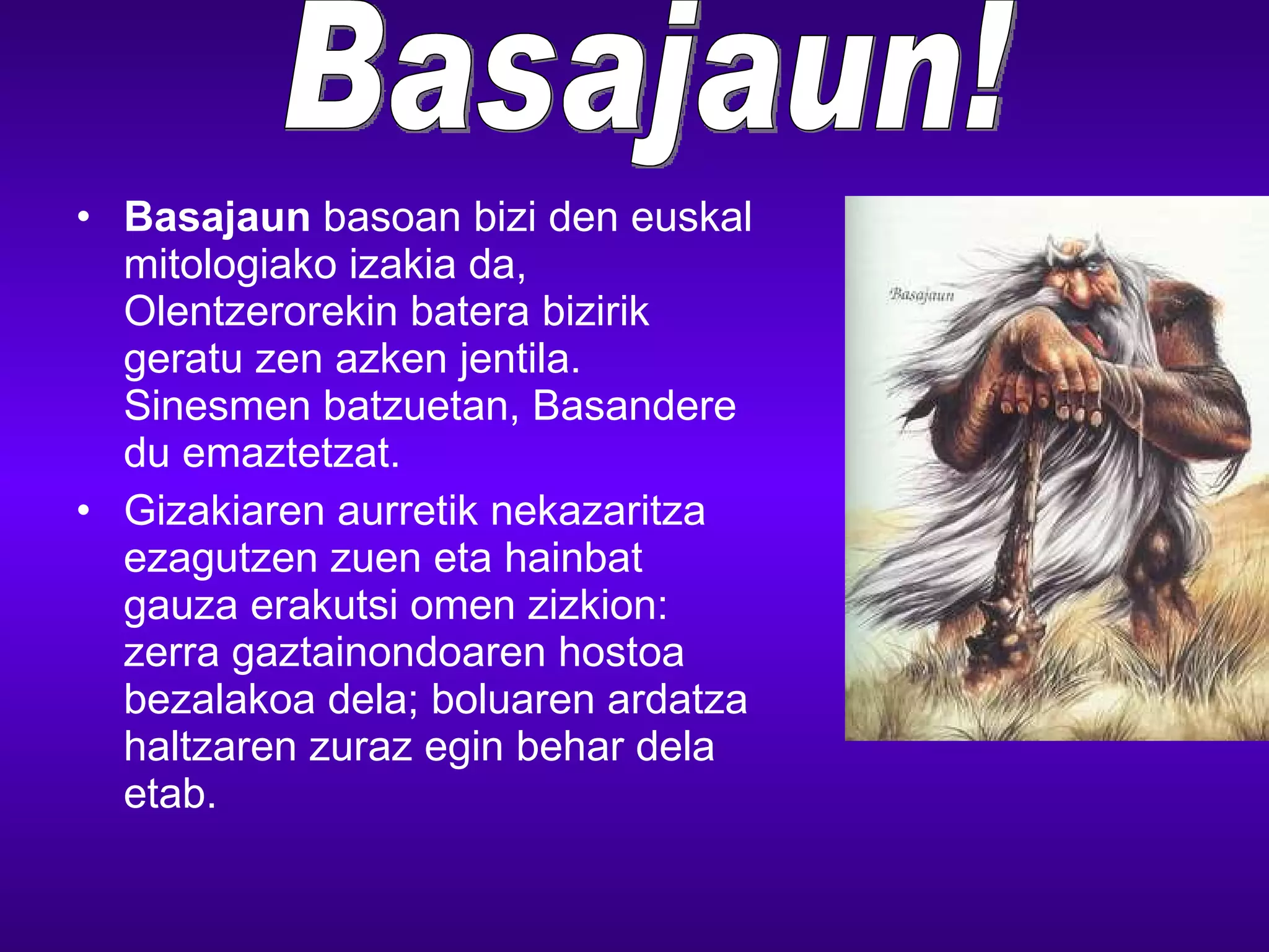 Euskal mitologia | PPT