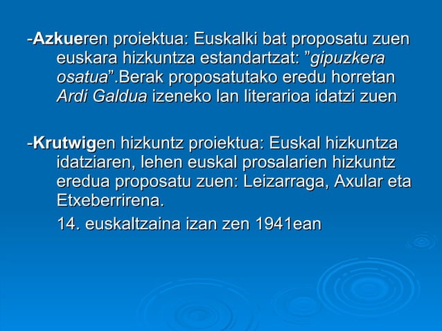 Euskaltzaindia eta Euskara Batua | PPT