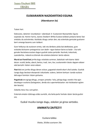 Euskararen eguna zuzen | DOCX