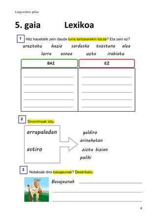 Euskera 4 ibaizabal 5.gaia