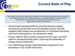 Energy Efficiency and ESCO Companies in China | PPTX