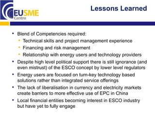 Energy Efficiency and ESCO Companies in China | PPTX