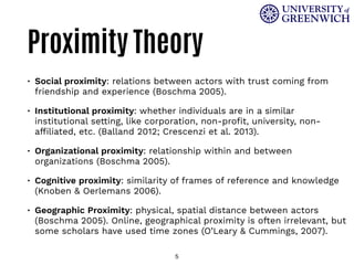 Understanding Collaboration in Fluid Organizations, a Proximity Approach | PPT