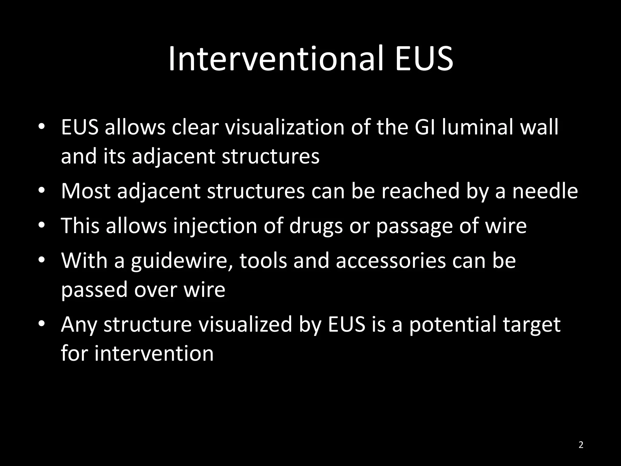 EUS Guided Interventions for Pancreatobiliary Tumours | PDF
