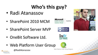 Building SharePoint 2013 Apps - Architecture, Authentication & Connectivity API | PPT