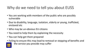 Euss basics | PPTX