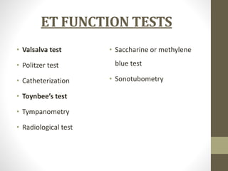 Eustachian Tube | PPTX