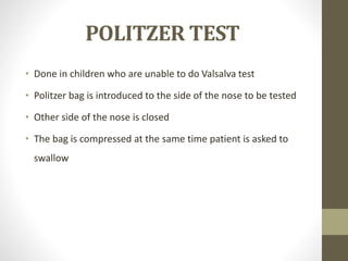 Eustachian Tube | PPTX