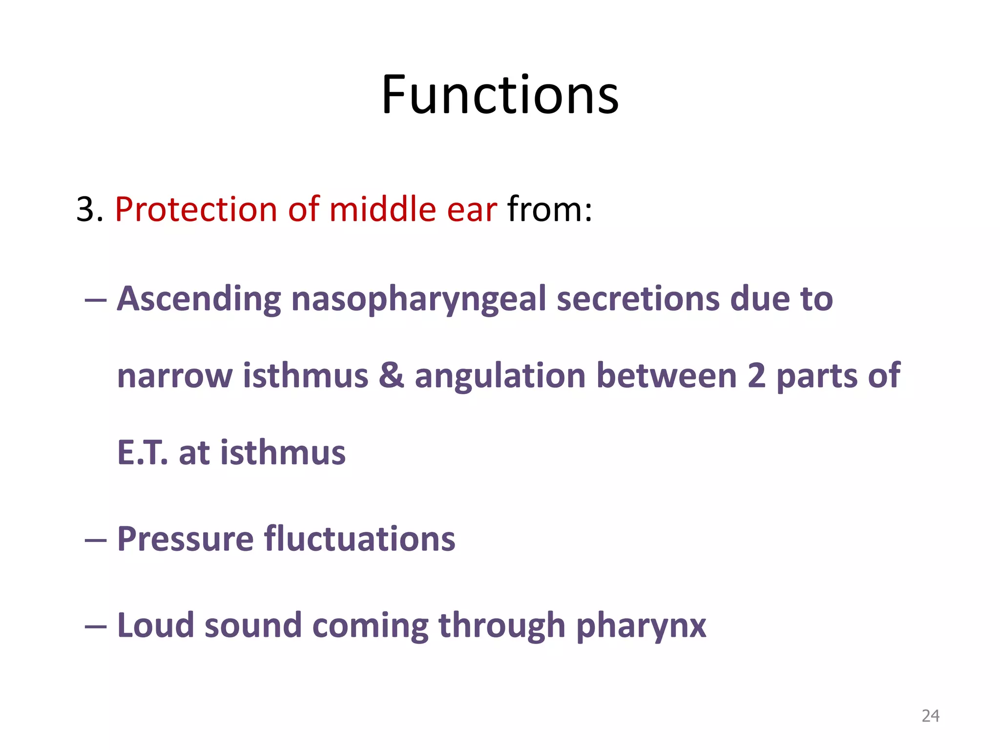 Eustachian tube, anatomy, test and disorders, dr.vijaya sundarm, 20.03.17