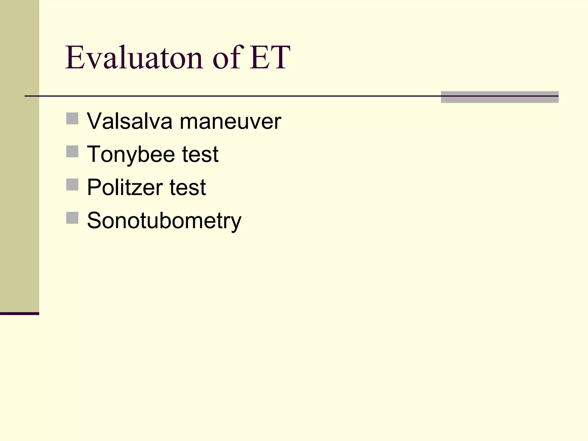 Eustachian tube; anatomy test & disorders 8.2.2016 Dr.Bakshi | PPT