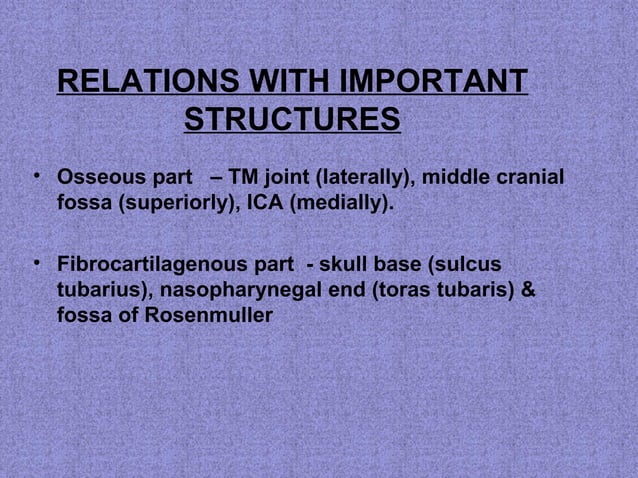 Eustachian tube final PP ANATOMY,EMBRYOLOGY,FUNCTIONS,DYSFUNCTIONS ...