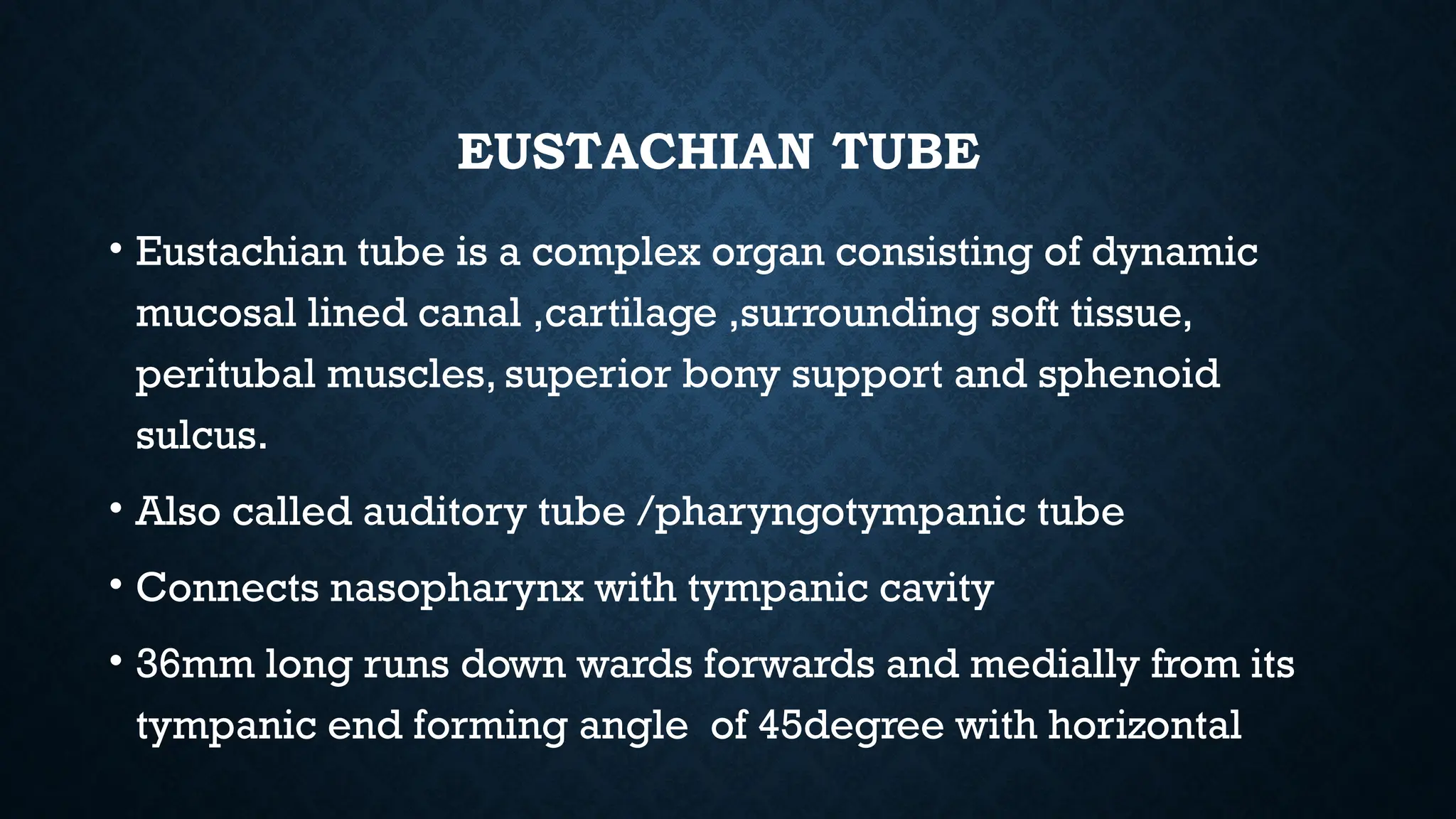 EUSTACHIAN TUBE FUNCTION TESTS.powerpoint presentation | PPTX