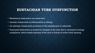 EUSTACHIAN TUBE FUNCTION TESTS.powerpoint presentation | PPTX