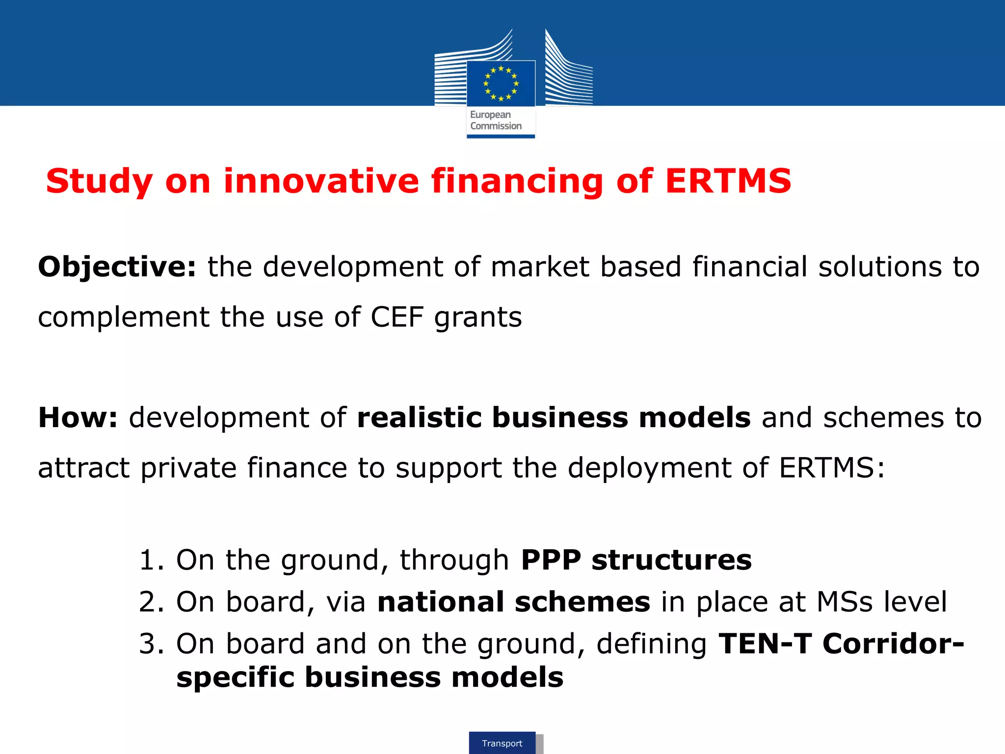 Eu strategy for ertms deployment s. ouaki 2 | PPT