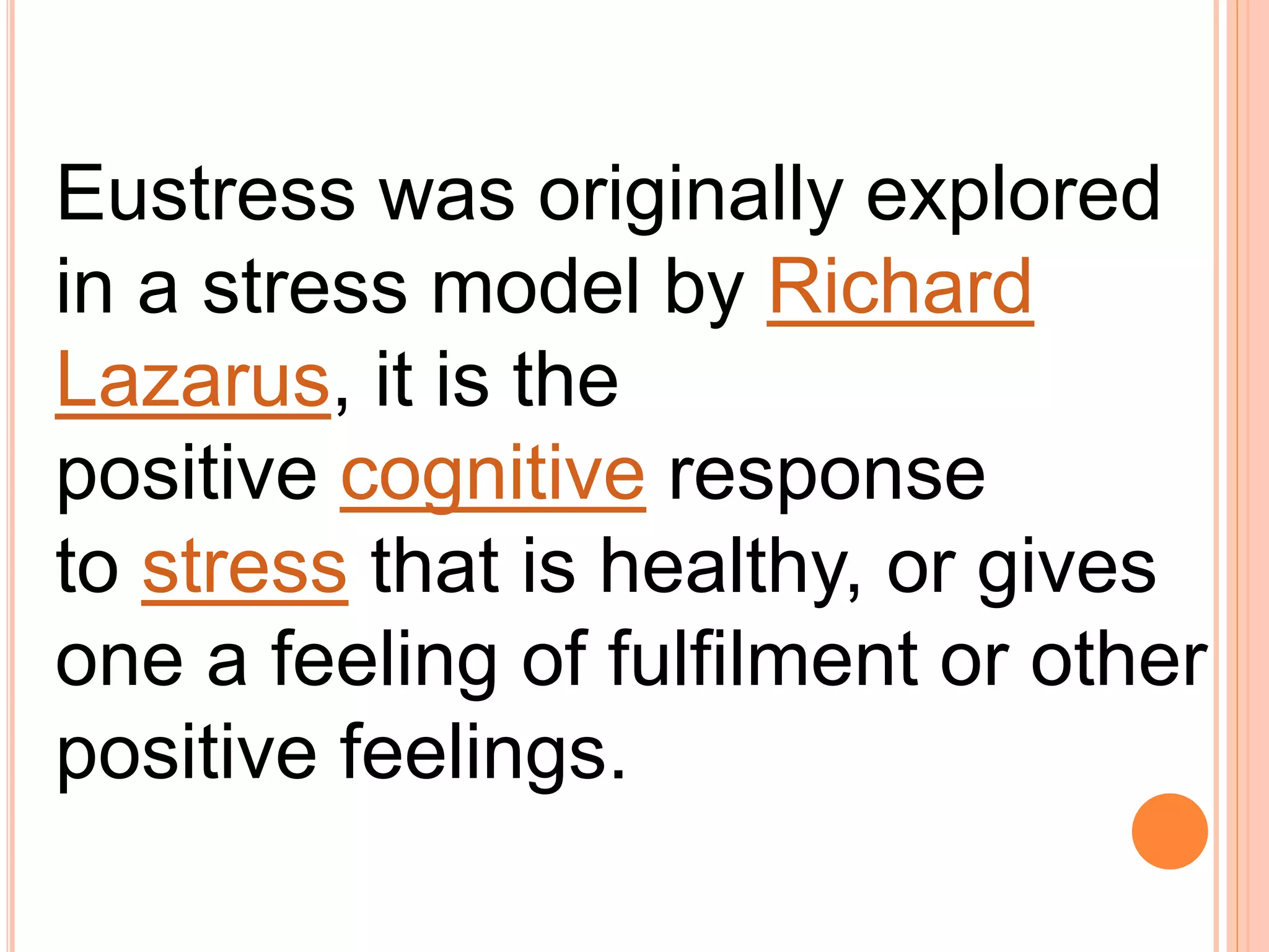 Eustress | PPT